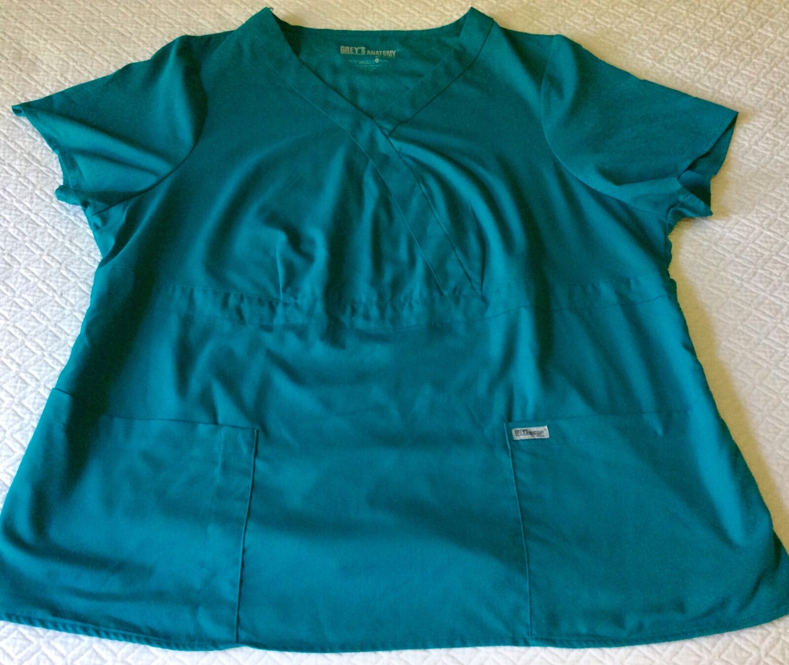 Grey’s Anatomy Solid Green Scrub Top Size 2XL EUC - Gem