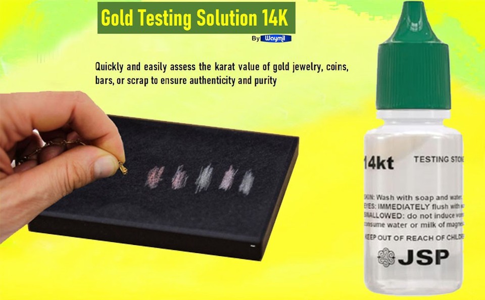 Set of 6 Fresh 14k Gold Acid Testing Solution 12 Grams Jewelry Test ...