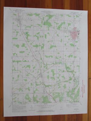 Garrett Indiana 1974 Original Vintage USGS Topo Map | eBay