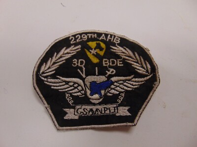 MILITARY PATCH OLD VIETNAM ERA 229TH AHB 3D BRIGADE VIP CAVALRY | eBay