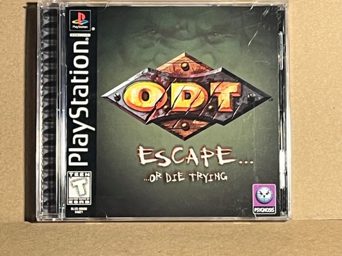 O.D.T.: Escape or Die Trying Sony PS1 1998 Complete w/Manual & Reg ...