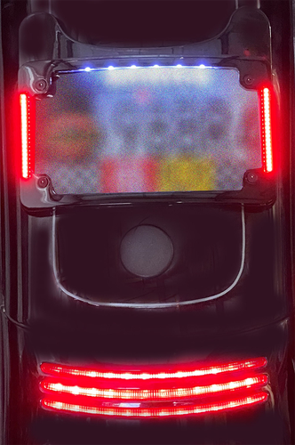 Custom Dynamics - TF06-BCM-B - Curved License Plate Frame - Black | eBay