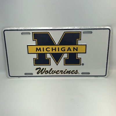 Michigan Wolverines Metal License Plate NCAA Auto Tag College Vanity ...