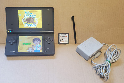Nintendo DSi Black Handheld Console Game System with charger, and games ...