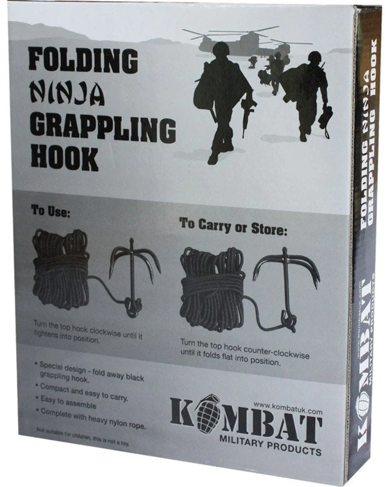 Kombat UK Ninja Grappling Hook & Rope Military Army Style | eBay