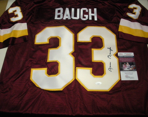 SAMMY BAUGH WASHINGTON REDSKINS JSA/COA SIGNED OFFICIAL LICENSED REEBOK ...