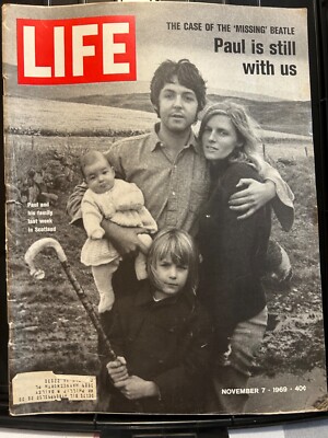 PAUL McCARTNEY , LIFE MAGAZINE, NOVEMBER 7, 1969 Edition. GOOD, | eBay