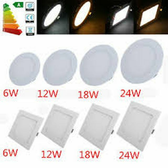 Square Downlights Installed