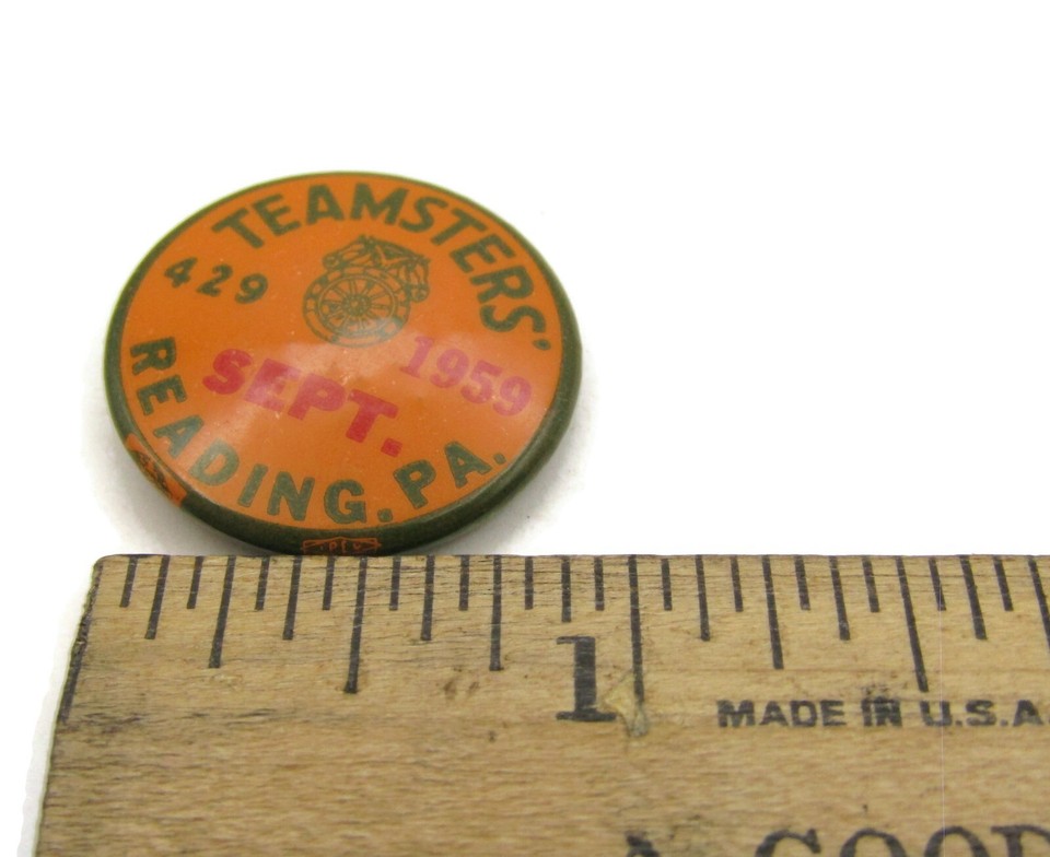 AF of L Teamsters Union 429 Reading PA 1959 Pin Button Vintage ...