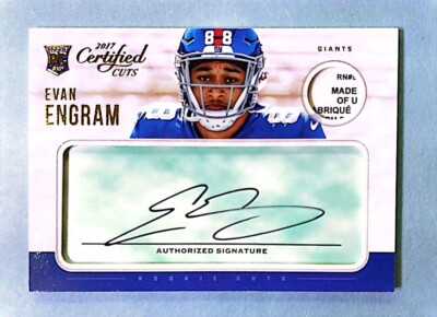 2017 Certified Cuts /5 RPA EVAN ENGRAM Rookie Hard Signed Laundry Tag ...