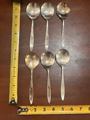 Vintage Grosvenor CHRISTINE EPNS A1 soup spoons */ | eBay