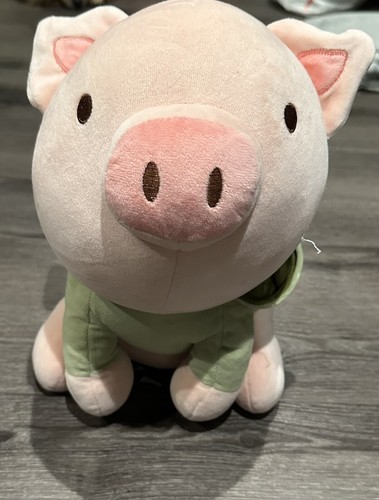 Miniso Sitting Pig With Dinosaur Hoodie Cute 11 Inches Plush | eBay