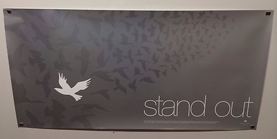 Work Place Buisness motivational poster STAND OUT 36x18 | eBay