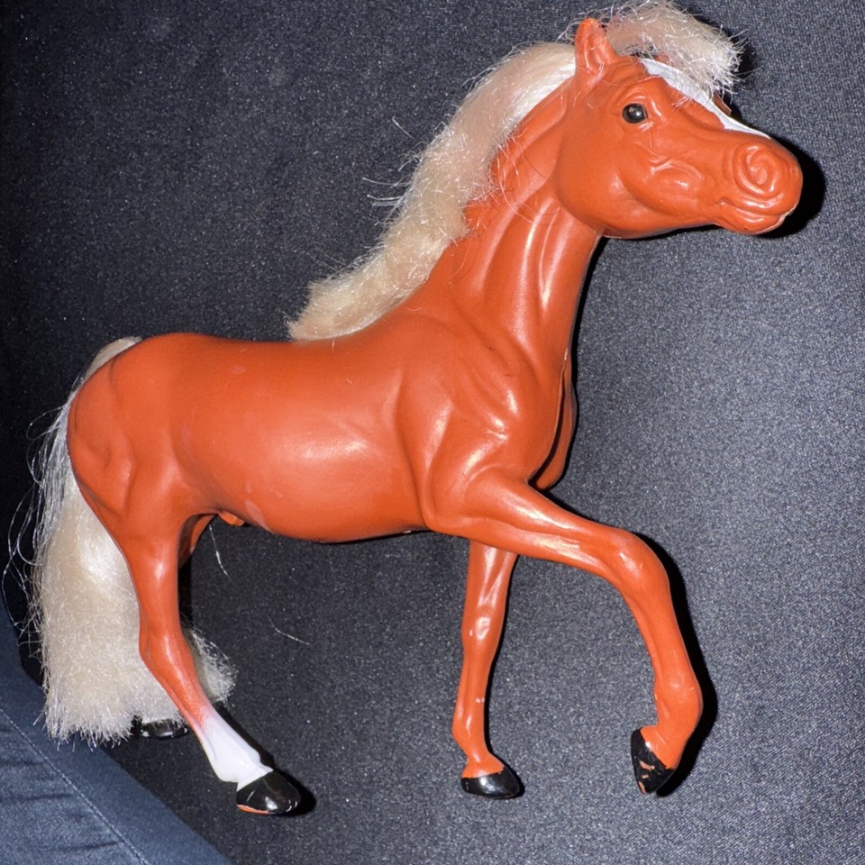 Vintage 1988 Marchon 7" x 8" Toy Collectible Palomino Horse | eBay