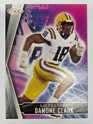 2022 Sage High Series Football Base #168 Damone Clark - LSU | eBay
