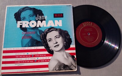 Jane Froman LP 10-inch Vinyl Decca Records #DL 6021 Jane Froman ...