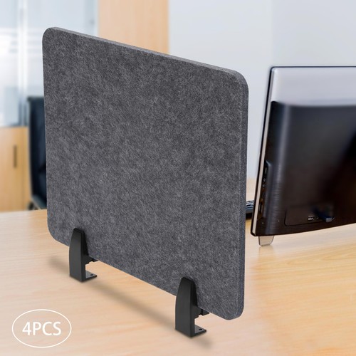 Stand Up Desk Store Clamp-On Acoustic Desk Divider Privacy Panel | eBay