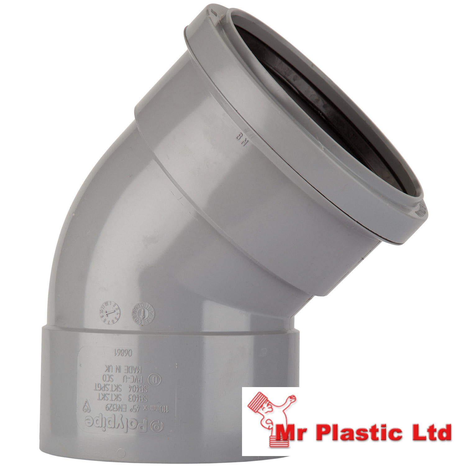 Polypipe 82mm / 3" Push Fit Soil and Vent Fittings in Grey | eBay UK