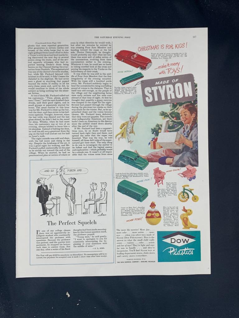 Magazine Ad* - 1948 - Dow Plastics - STYRON - Mid Century Modern ...