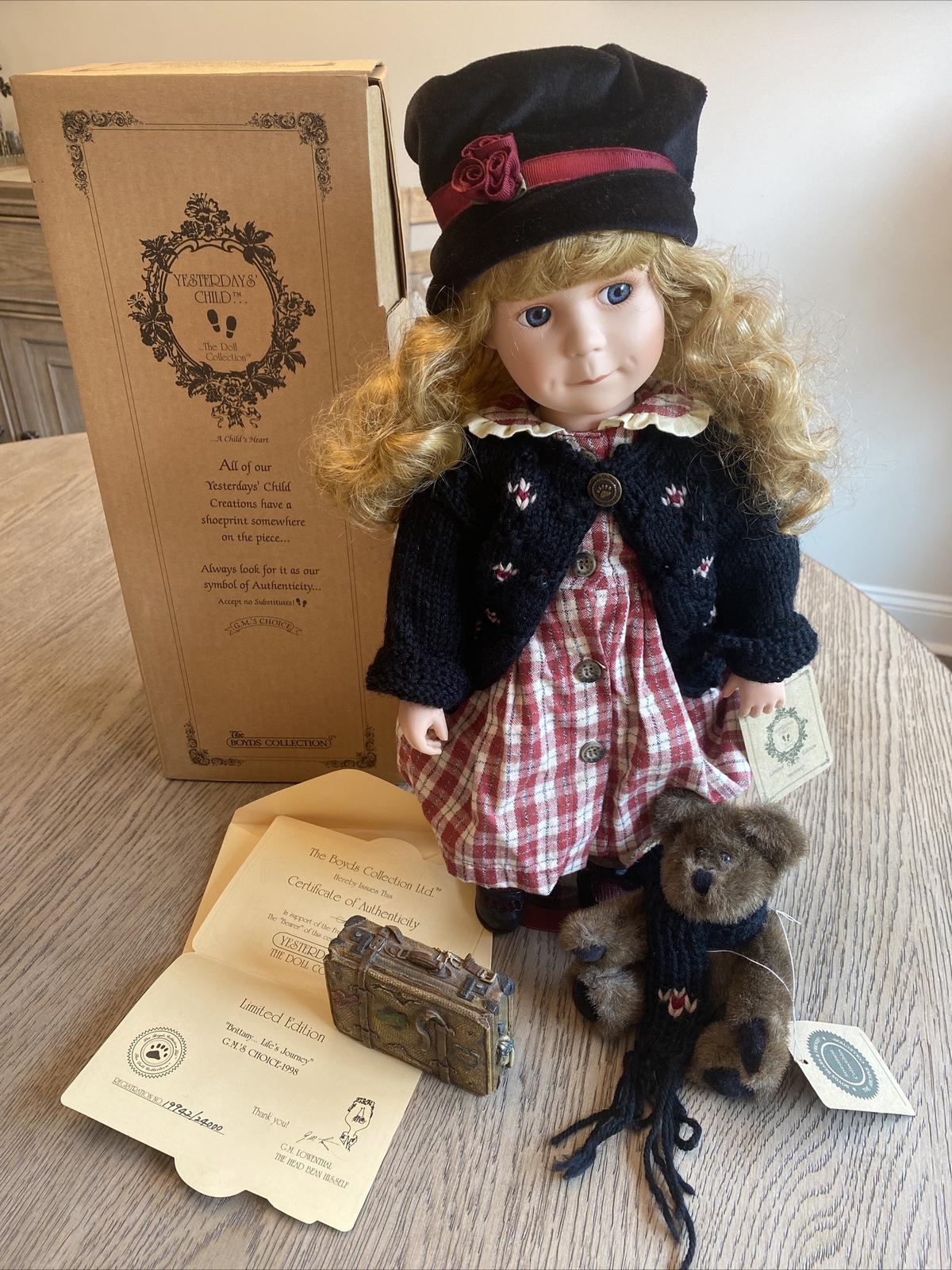 Boyds Collection Yesterdays Child Porcelain Doll #4906 BRITTANY New | eBay