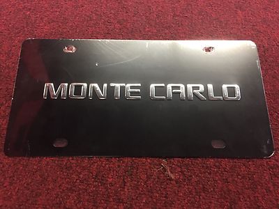 Chevy Monte Carlo 3D Script Black Vanity License Plate Officially ...