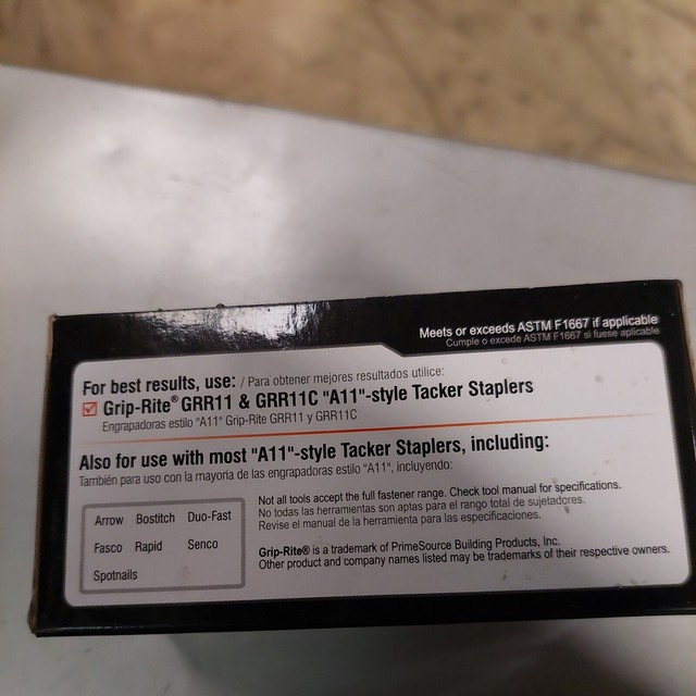 Grip Rite GRA1138 0.37 X 18 In. Silver Hammer Tacker Crown Galvanized ...