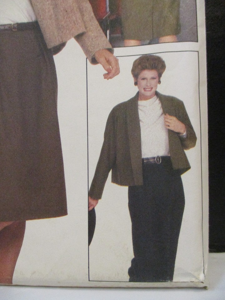 Butterick Pattern 6253 Miss Size 10 Jacket Vest Skirt Pants Blouse ...