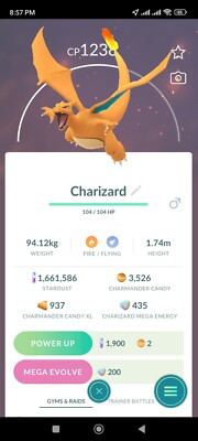 Pokémon Go - Charizard-(Great League!) Exclusive Move Blast Burn | eBay