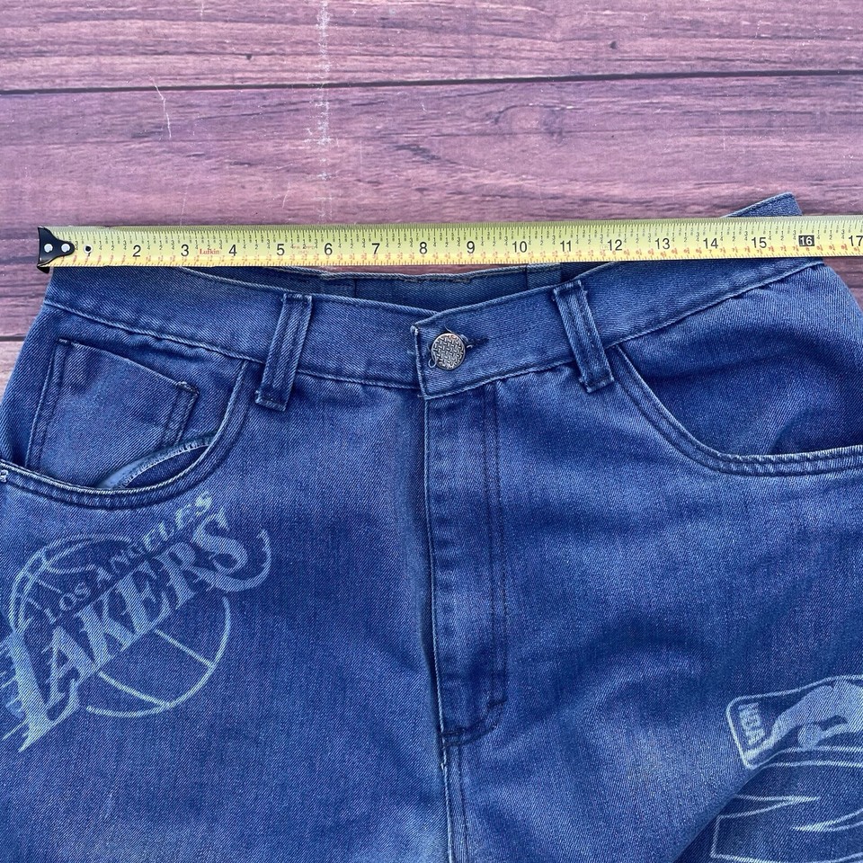 Vintage Leef Denim NBA Jeans Basketball Men’s 32 Lakers Kobe 24 UNK JH ...