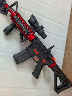 MODIFIED Gel Toy Nation Gel Blaster Ar-13 M416A Electric Outdoor Toy ...