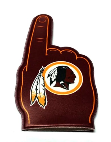 WASHINGTON REDSKINS NFL FINGER PUPPET WERE #1 FOOTBALL FOAM-LINED VINYL ...