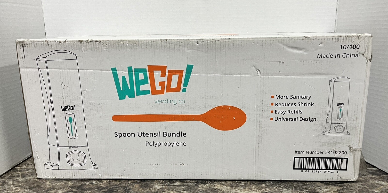 WeGo White Polypropylene Spoon Dispenser Refill - 1000/Case | eBay