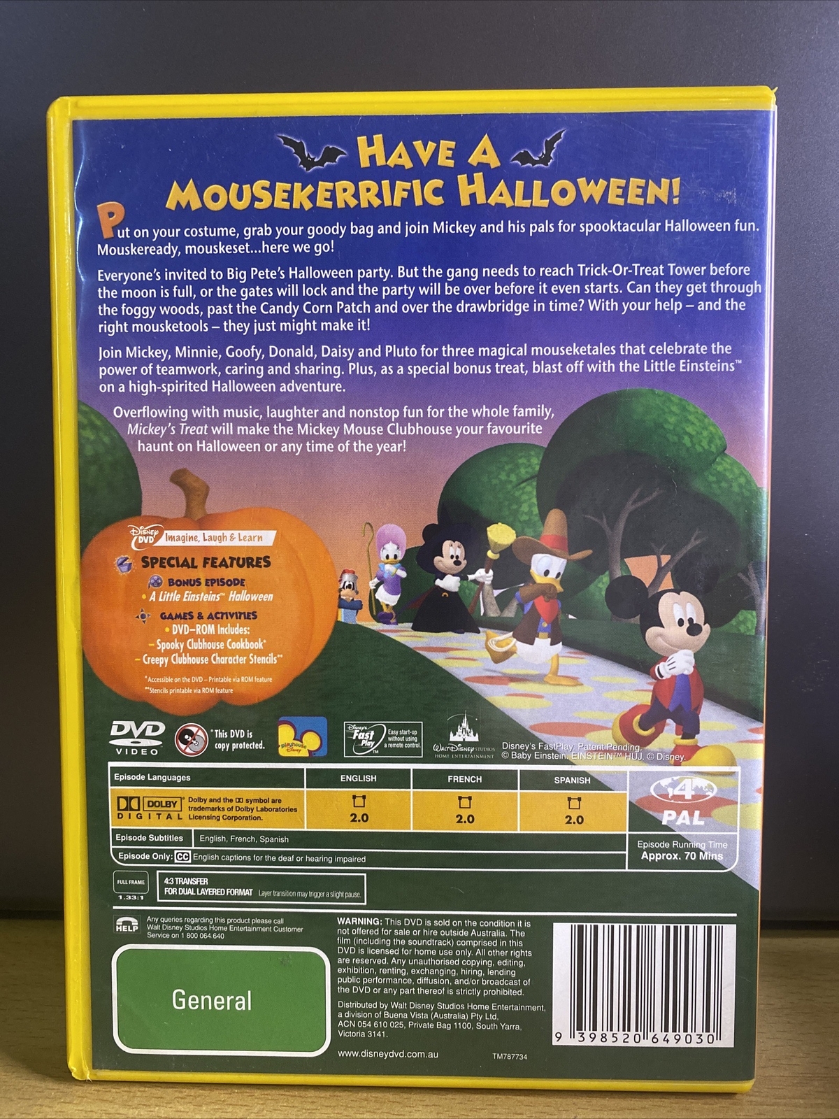 Mickey Mouse Clubhouse - Mickey's Treat (DVD, 2006) 9398520649030 | eBay