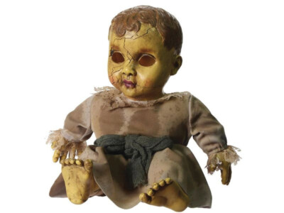 Haunted Doll Sound Halloween Doll Prop Scary Creepy Spooky Ghost Decor ...