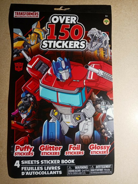 Transformer Sticker Book Set With 150 Stickers 4 Sheets for sale online ...