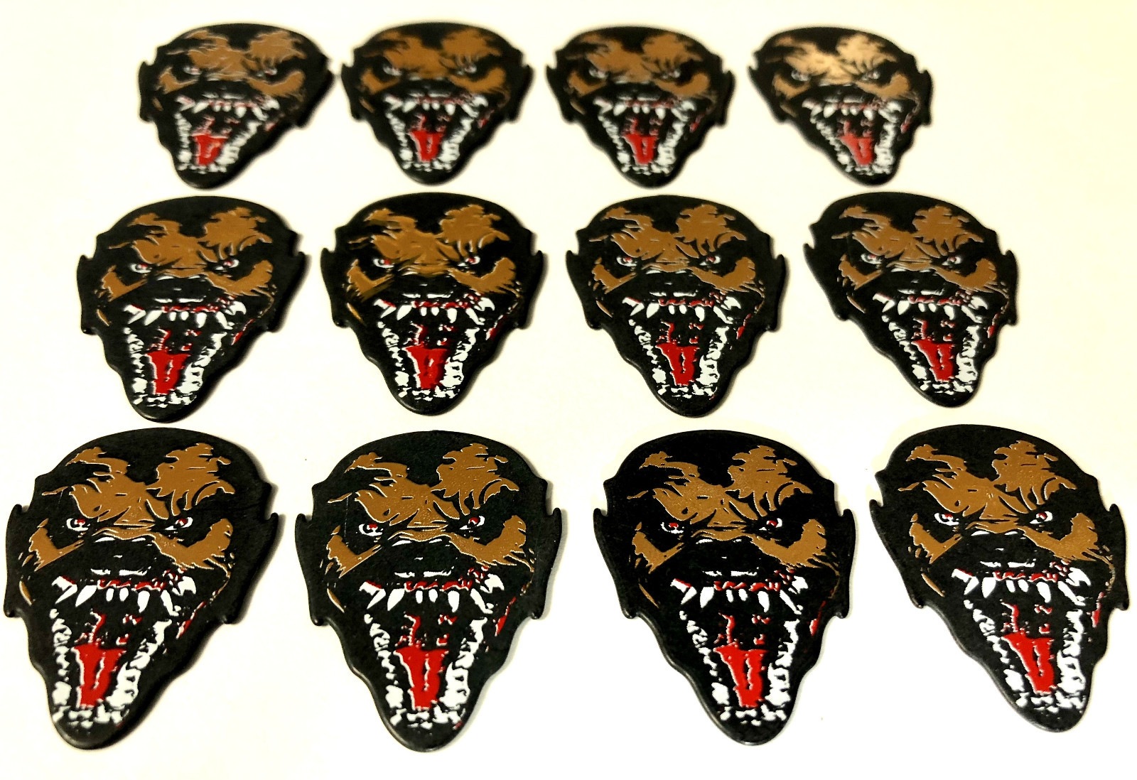 12 pcs Monster Shaped Guitar Picks - WOLFMAN - Hot Picks - 12 pics | eBay