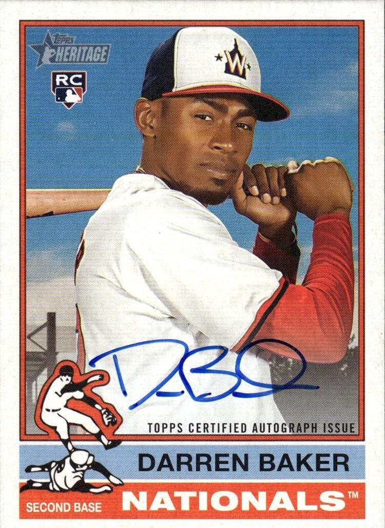 2025 Topps Heritage - Real One Autographs Darren Baker #ROA-DB (AU, RC ...