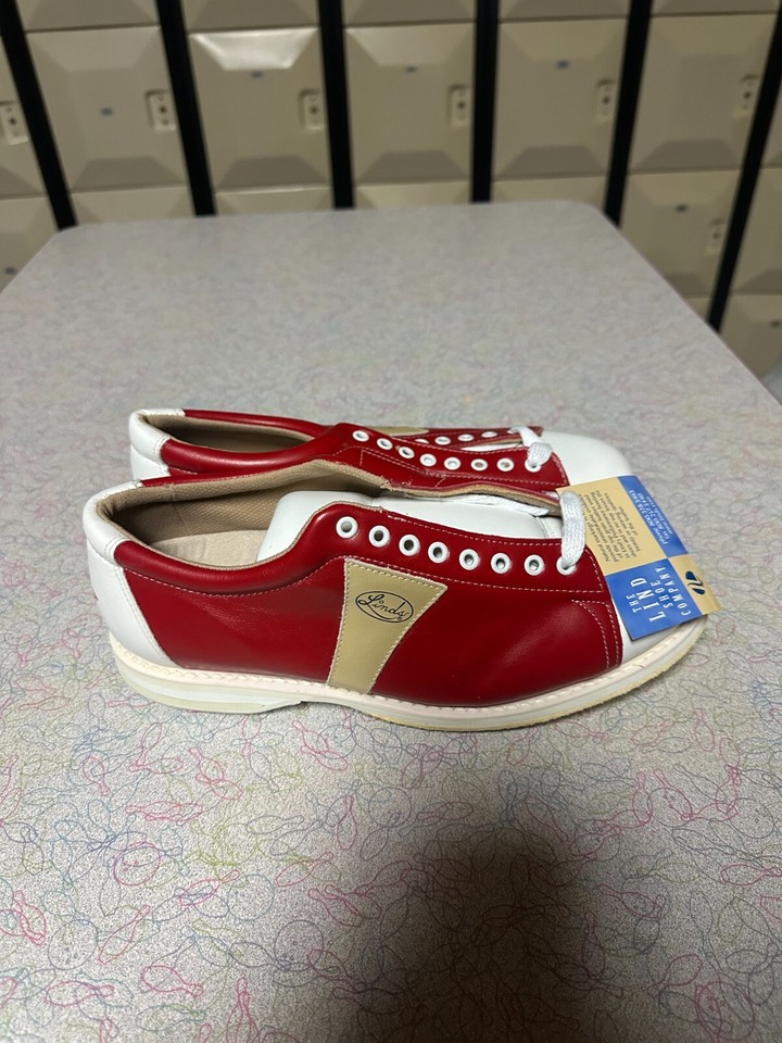 Linds Size 9 Red/White EXXXTRA Mens Left Handed Bowling Shoes | eBay