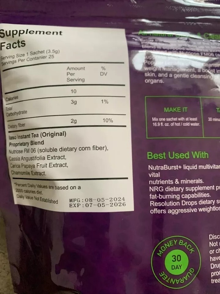 TLC Total Life Changes IASO Herbal Tea Month/Year - 25. PACK OF 2 | eBay