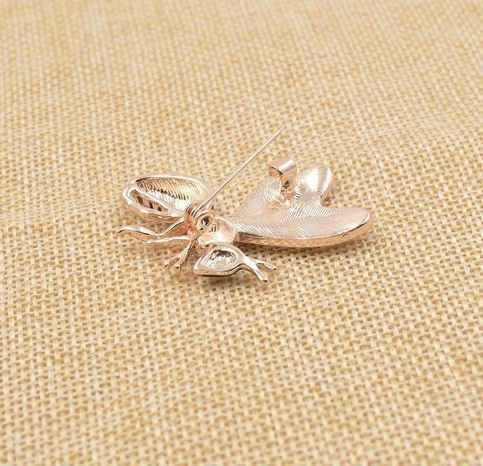 Stunning Vintage Look Gold plated Retro Yellow Wasp Celebrity Brooch ...