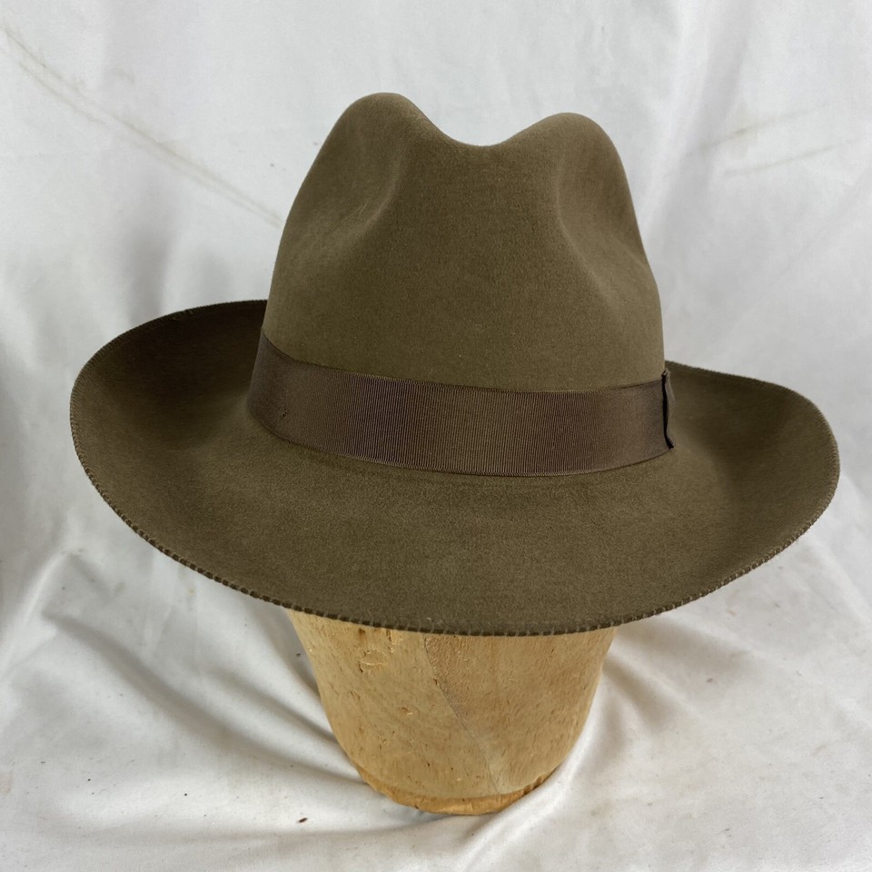 Near Mint Borsalino Como Italian Felt Fedora Hat Size 7 | eBay