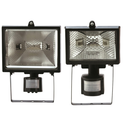 120W/400W PIR Motion Sensor Floodlight Security Outdoor Garden Halogen ...