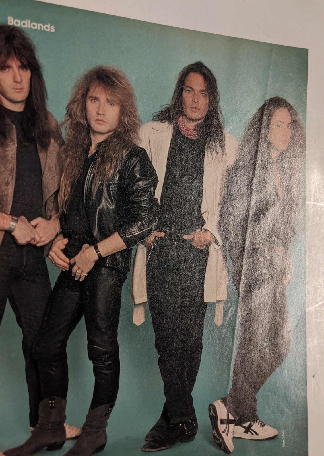 BADLANDS / JAKE E. LEE / RAY GILLEN / MAGAZINE FULL PAGE PINUP POSTER ...