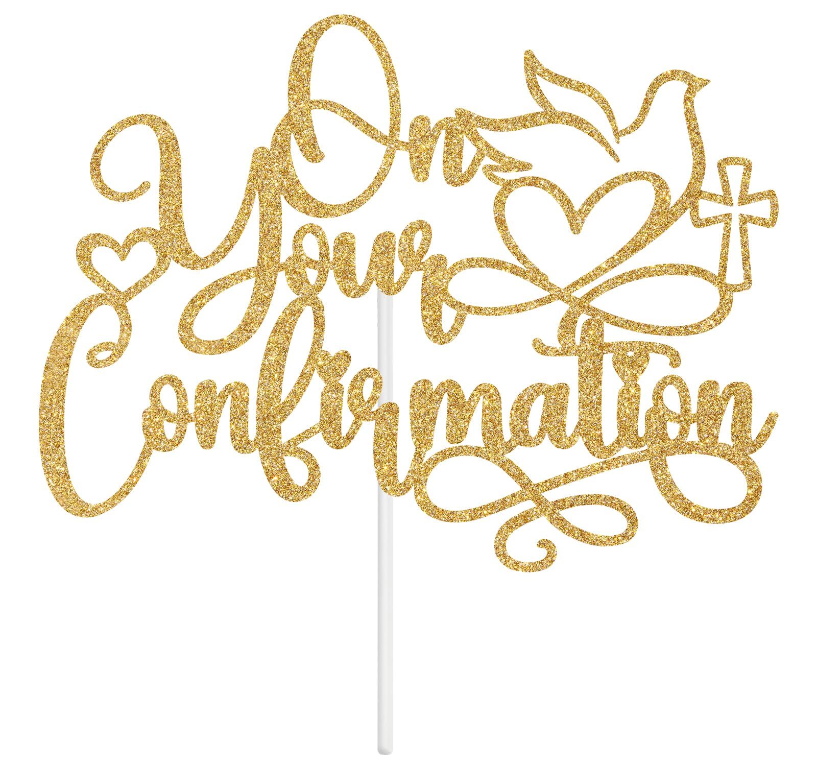 On Your Confirmation Cake Topper First Holy Communion My Baptism Day ...
