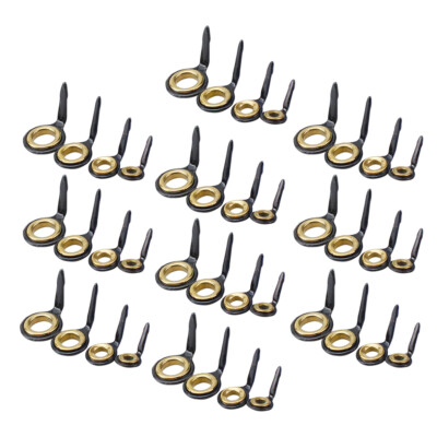 40 Pcs/Set Intermediate Single Leg Fishing Rod Ring Guide Replacements ...