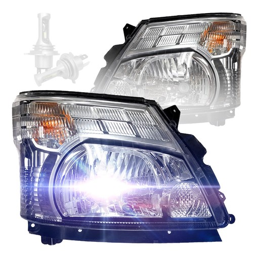 Headlight Assembly W/ LED Bulbs - LH & RH (Fit: 2012 - 2019 Hino 155 ...