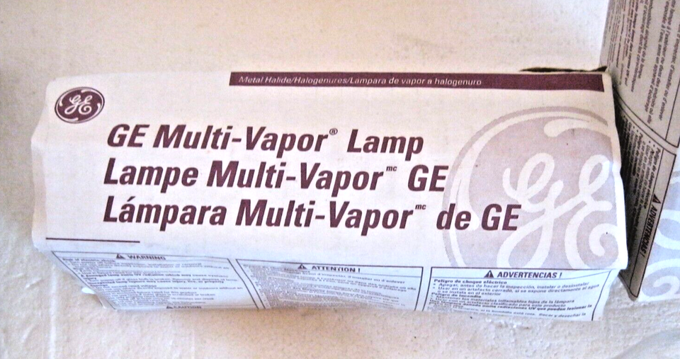 2 x GE 250w Multi-Vapor Metal Halide Lamps MVR250/U Light Bulbs USA ...