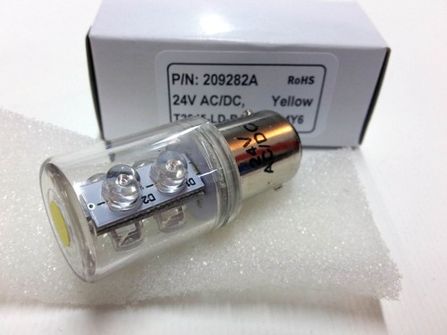 Yellow LED Beacon Lamp Bulb 24V AC/DC Signal Tower Light RS Pro 209-282 ...