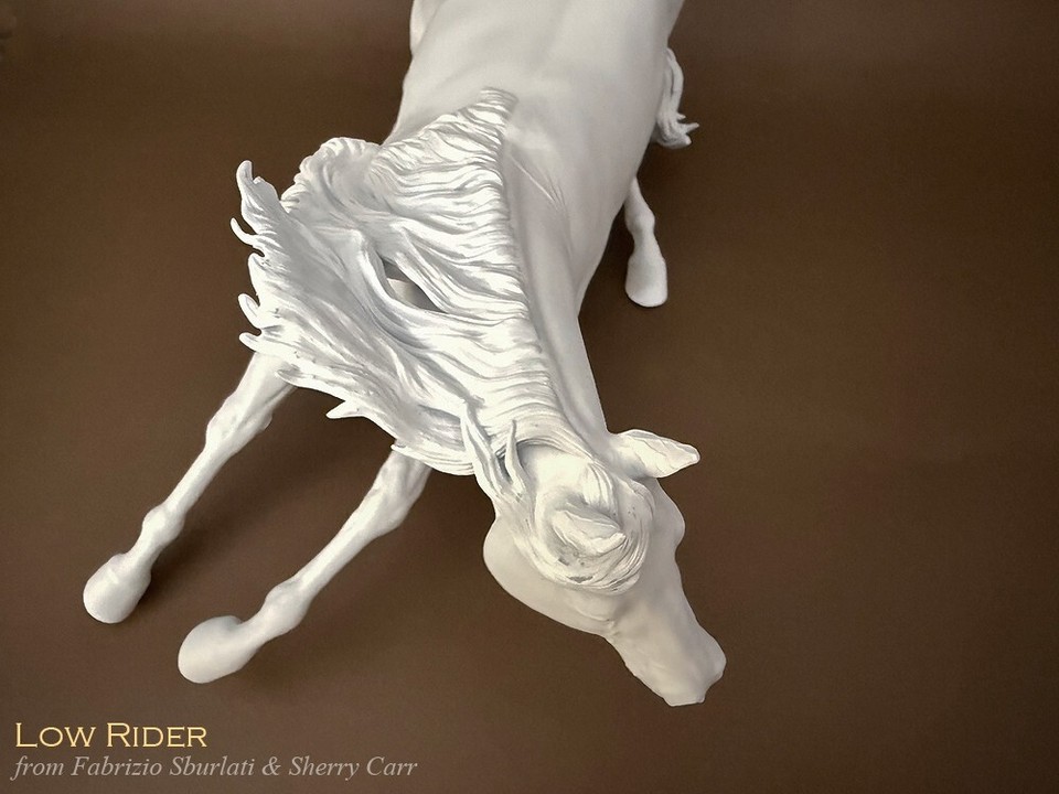 1:9 scale unpainted artist resin Stock Horse stallion, LOW RIDER - LE ...