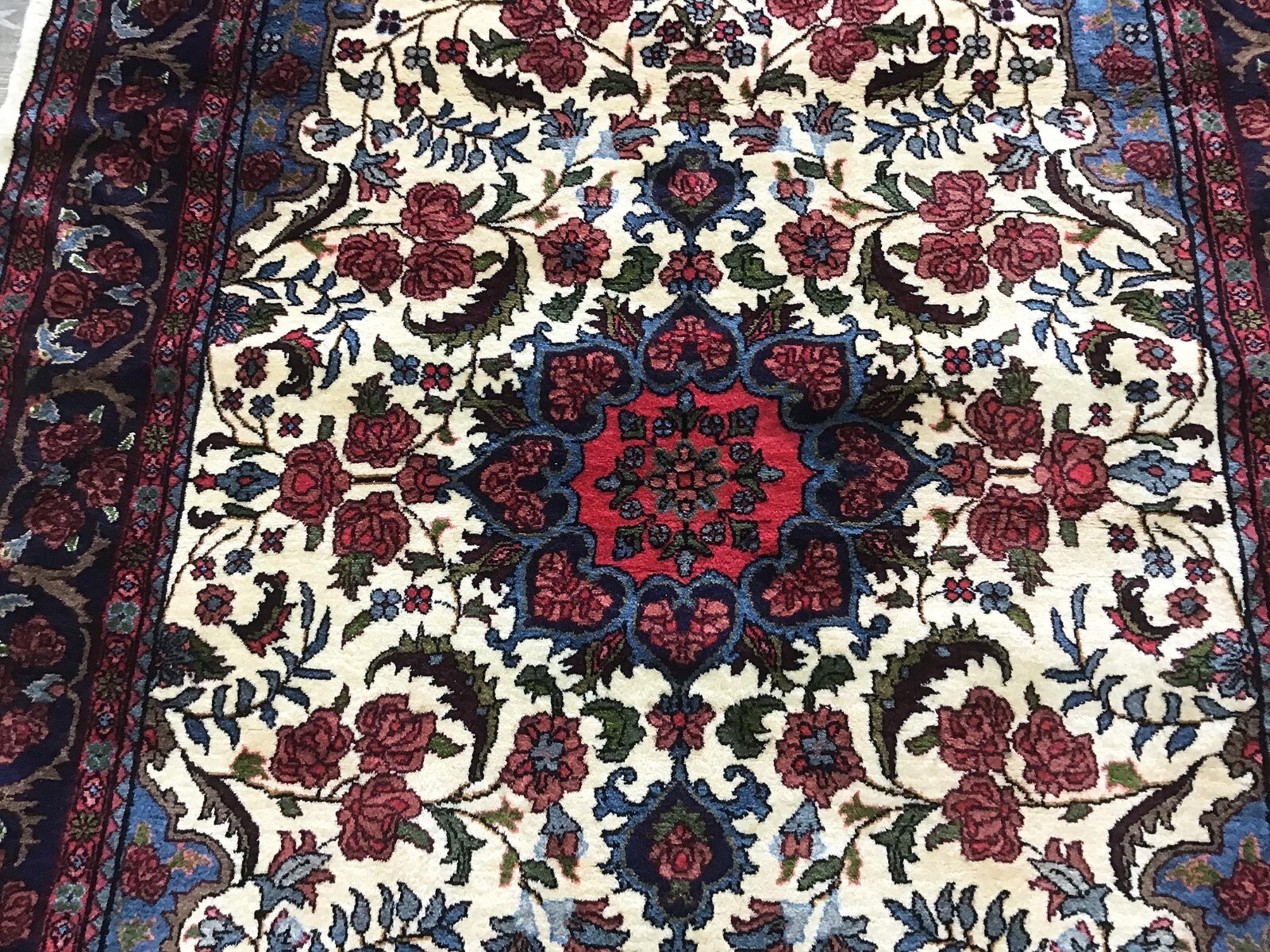 Wool Vintage Exquisite Hand-knotted Rug 4’10" X 7'1" (Bigar) | eBay